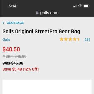 Galls | Bags | Galls Original Street Pro Gear Bag | Poshmark